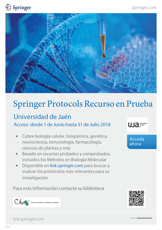 Springer Protocols (Recurso en prueba) | Servicio de Biblioteca