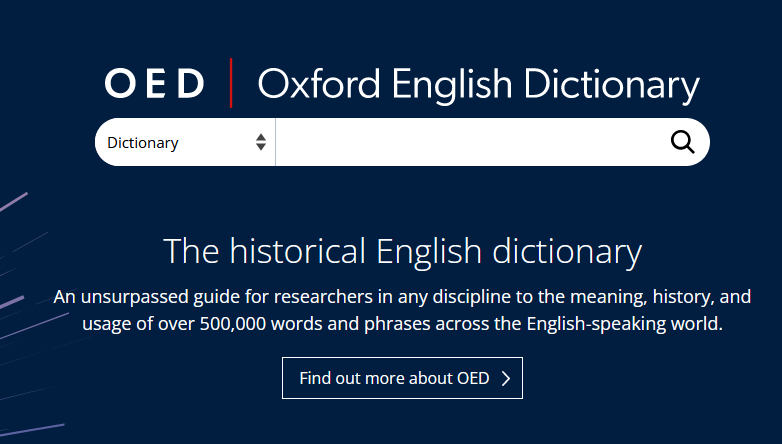 Nueva plataforma de OED (Oxford English Dictionary Online) | Servicio ...